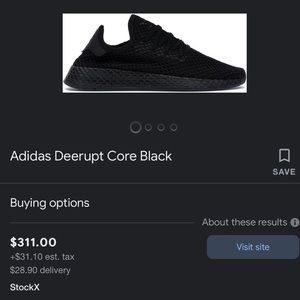 adidas | Shoes | Rare Adidas Deerupt Runner Core Black | Poshmark